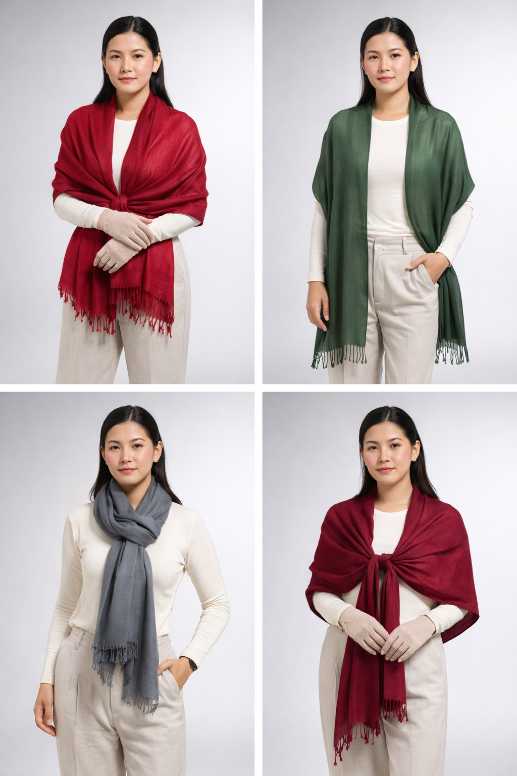 One Shawl, Countless Outfits — The Ultimate Pashmina Styling Guide ...